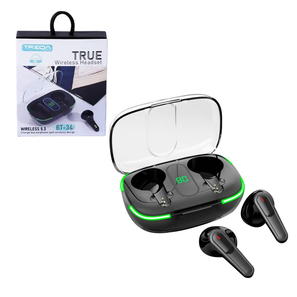 A y A Insumos - AURICULAR INALÁMBRICO TREQA BT-34