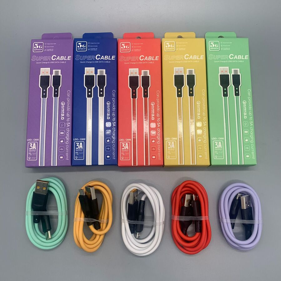 A y A Insumos - CABLE MICRO USB COLORES C-600